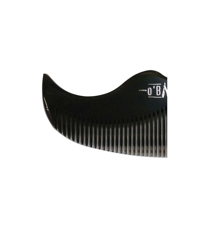 Peigne moustache et barbe O’Barber – Fait main, acétate noir